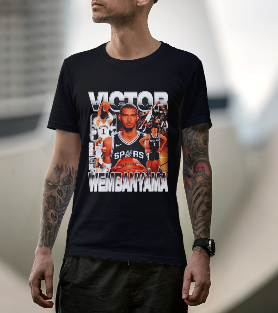Victor Wembanyama Spurs Phenom Basketball Player T-Shirt