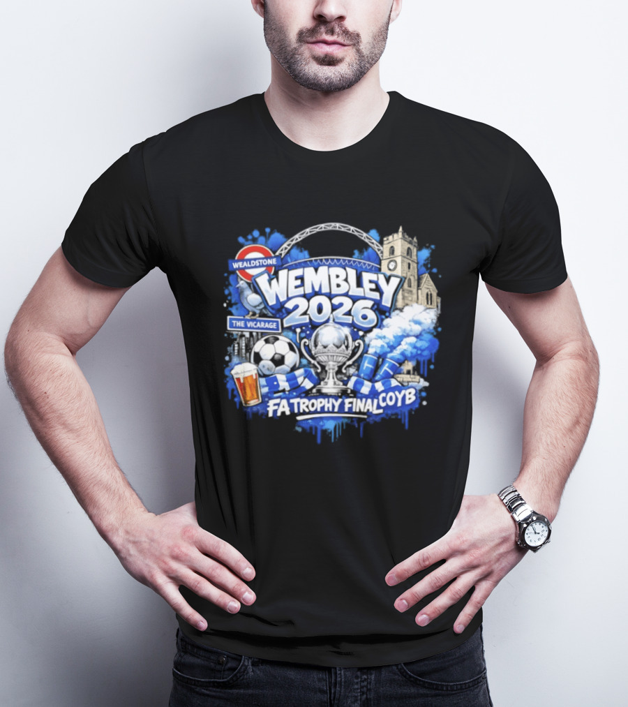 Wealdstone Wembley 2026 FA Trophy Final COYB The Vicarage T-Shirt