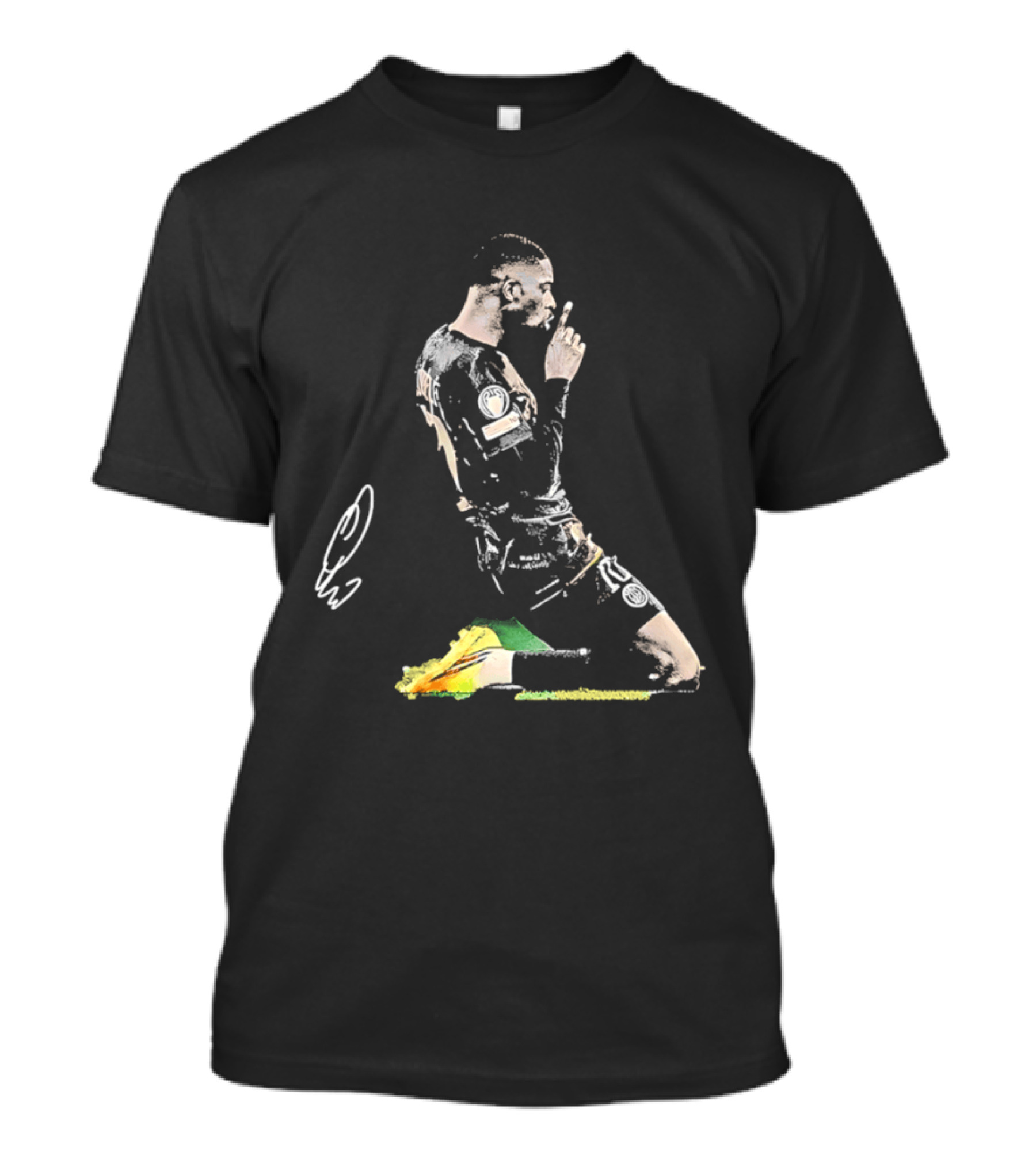 Paris Saint Germain Ousmane Dembele Celebration On One Knee T-Shirt