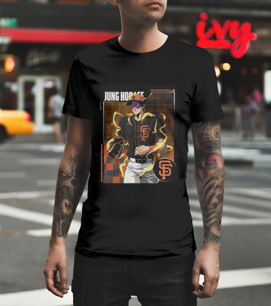 Jung Hoo Lee San Francisco Giants National League West Division Super Saiyan T-Shirt