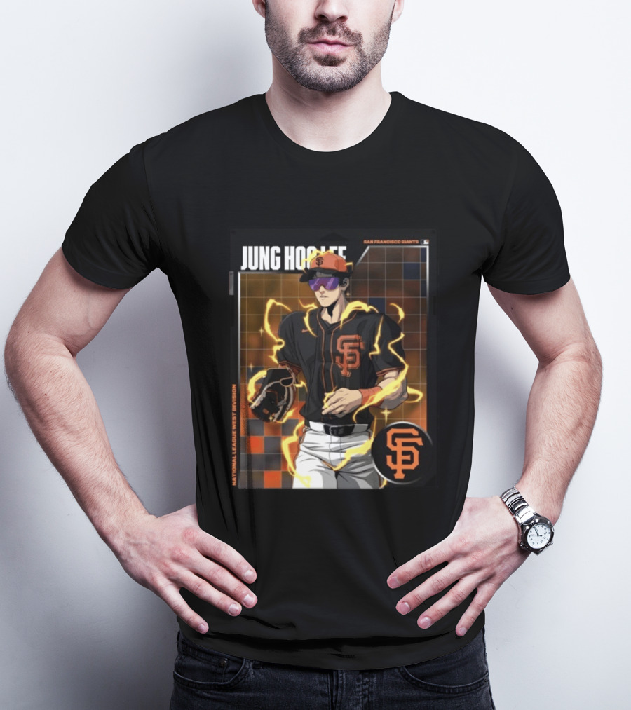 Jung Hoo Lee San Francisco Giants National League West Division Super Saiyan T-Shirt