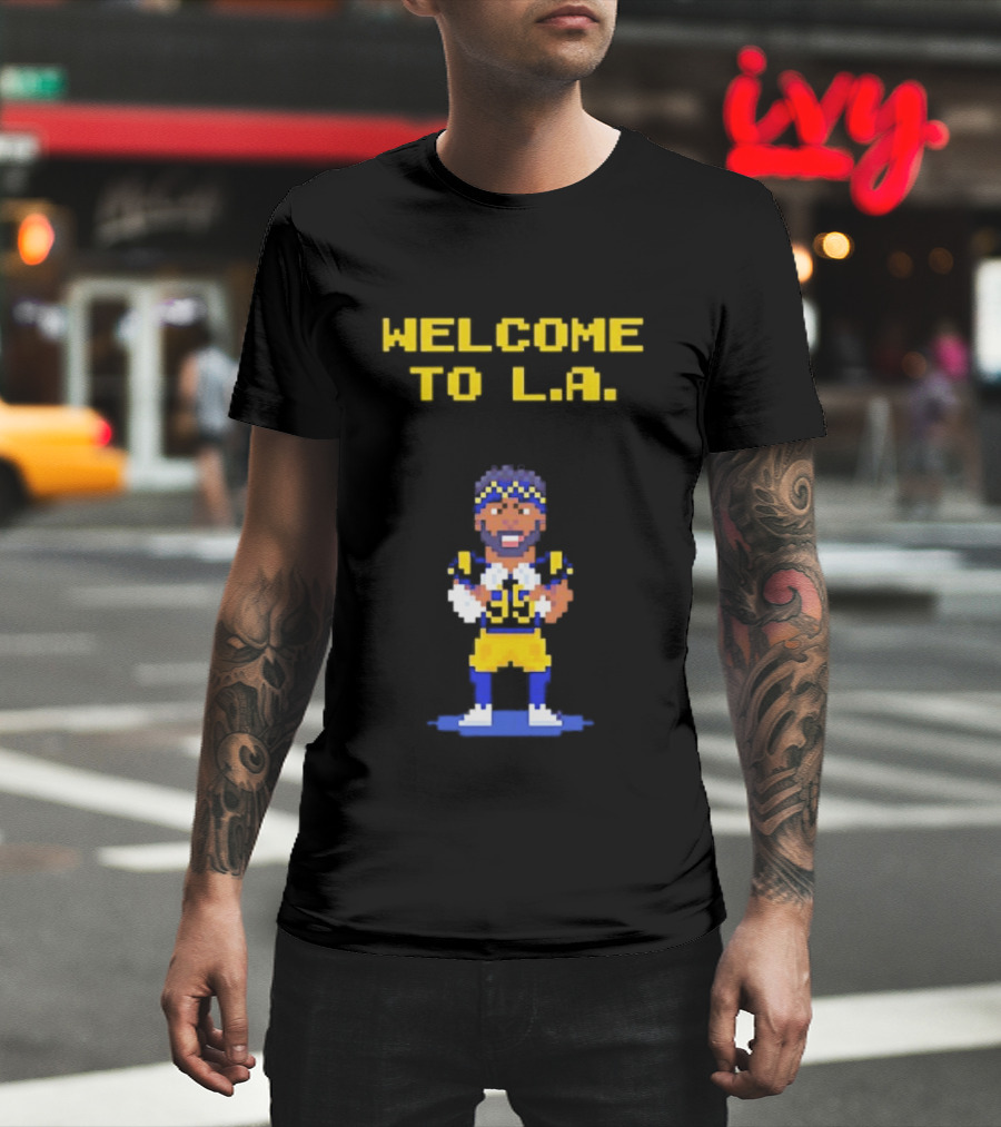 Welcome To L.A. Aaron Donald Los Angeles Rams Video Game T-Shirt
