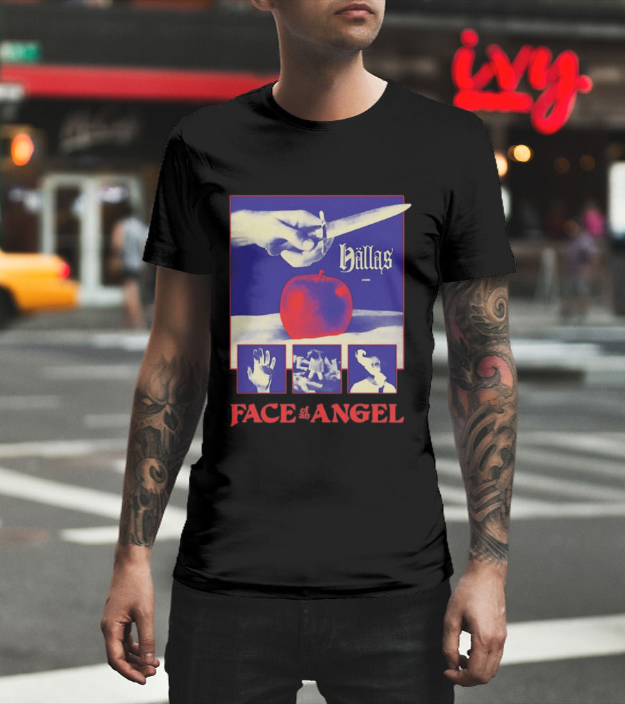 Hallas Face Of An Angel Album Heavy Metal Rock Band Music T-Shirt