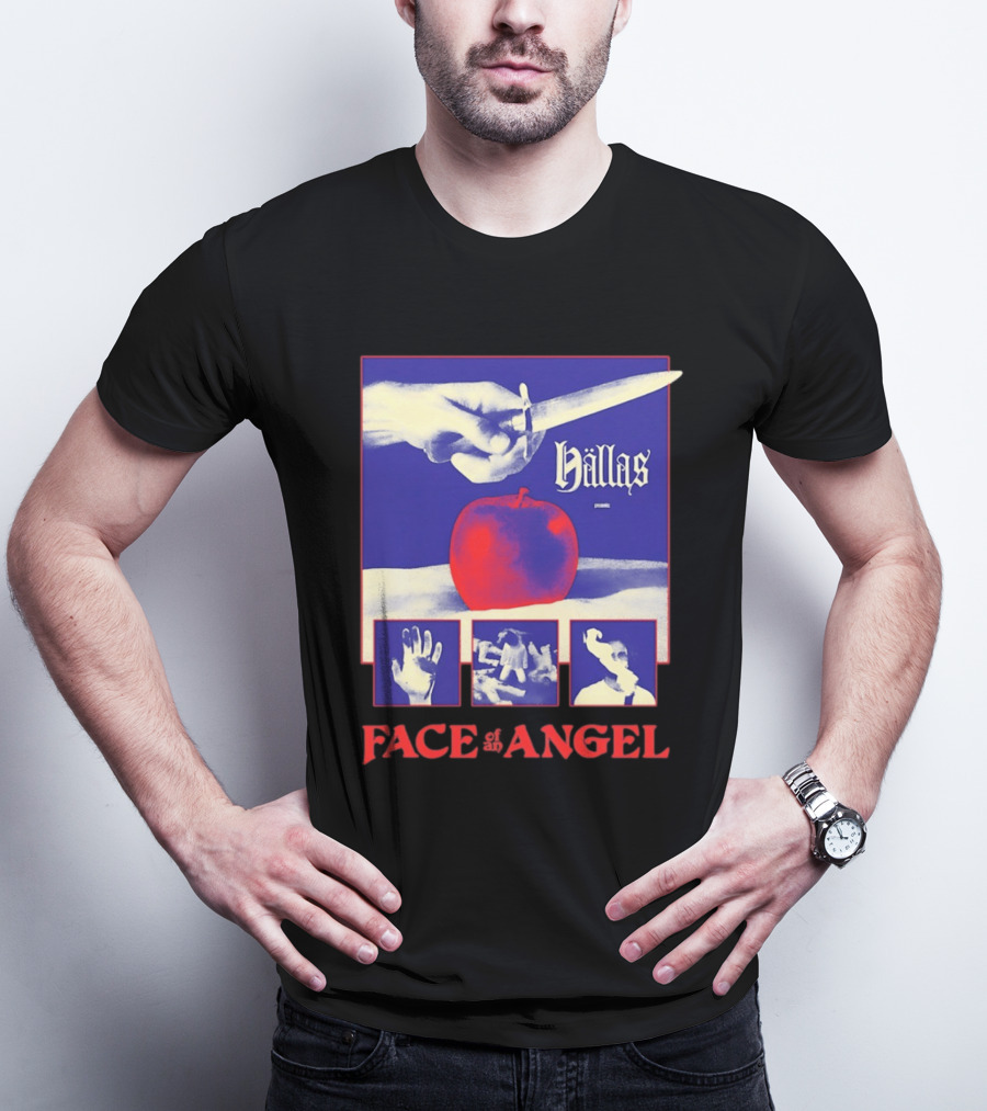 Hallas Face Of An Angel Album Heavy Metal Rock Band Music T-Shirt