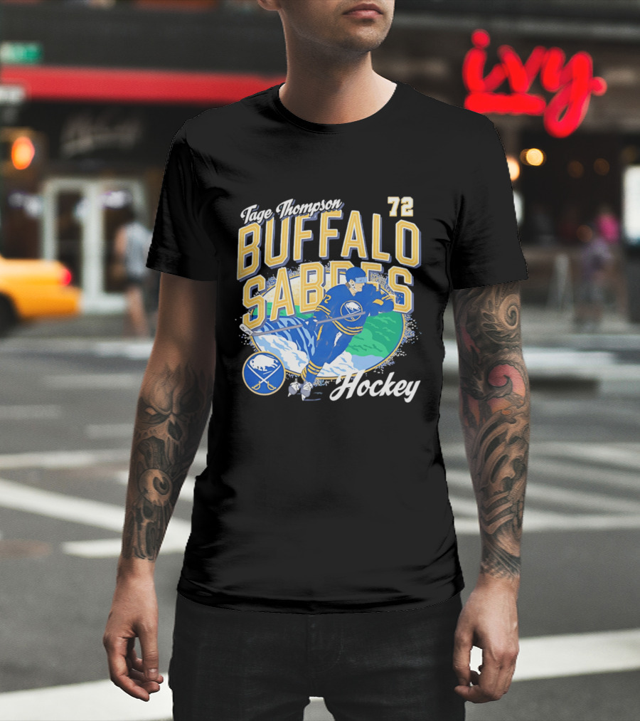 Tage Thompson 72 Buffalo Sabres Hockey Player T-Shirt