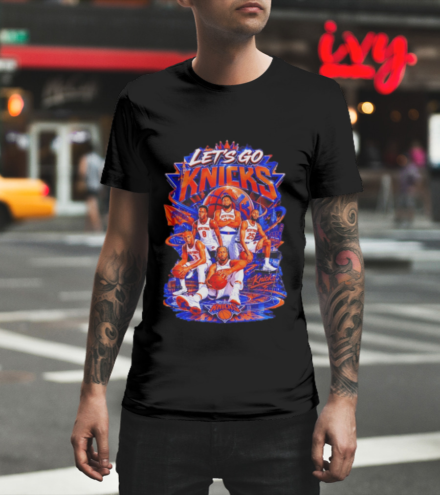 Jalen Brunson New York Knicks Let's Go 2026 NBA Basketball Players T-Shirt