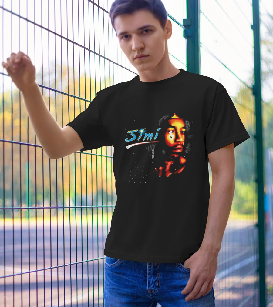Jimi Hendrix Psychedelic Cosmic Stardust Simi T-Shirt