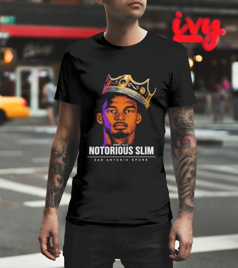 San Antonio Spurs Notorious Slim King Victor Wembanyama Basketball Star T-Shirt