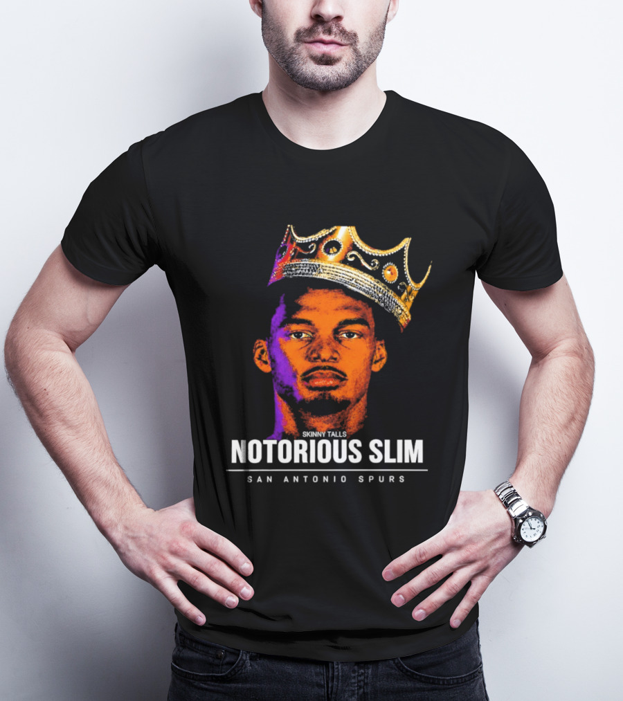San Antonio Spurs Notorious Slim King Victor Wembanyama Basketball Star T-Shirt