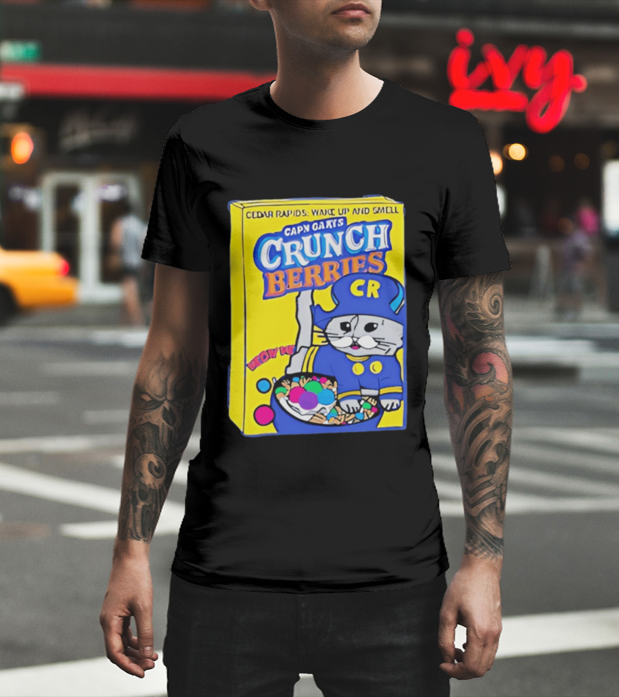 Cedar Rapids Wake Up And Smell Capn Oats Crunch Berries T-Shirt