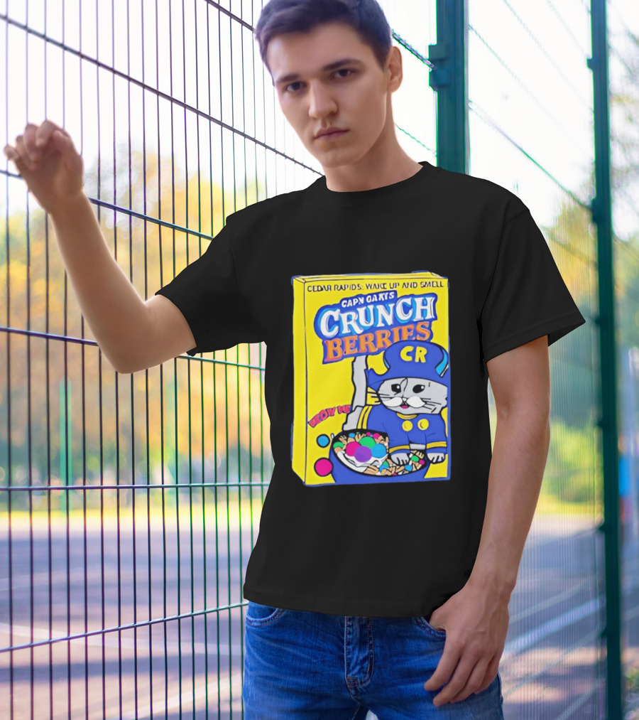 Cedar Rapids Wake Up And Smell Capn Oats Crunch Berries T-Shirt