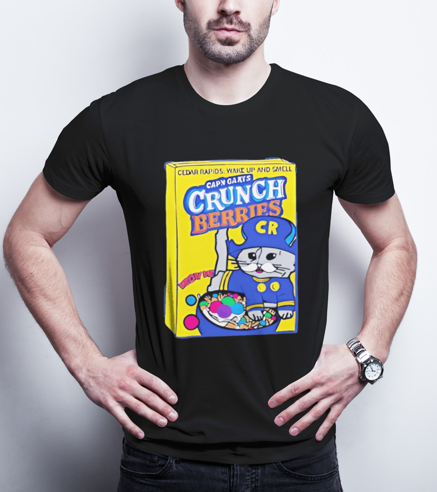Cedar Rapids Wake Up And Smell Capn Oats Crunch Berries T-Shirt