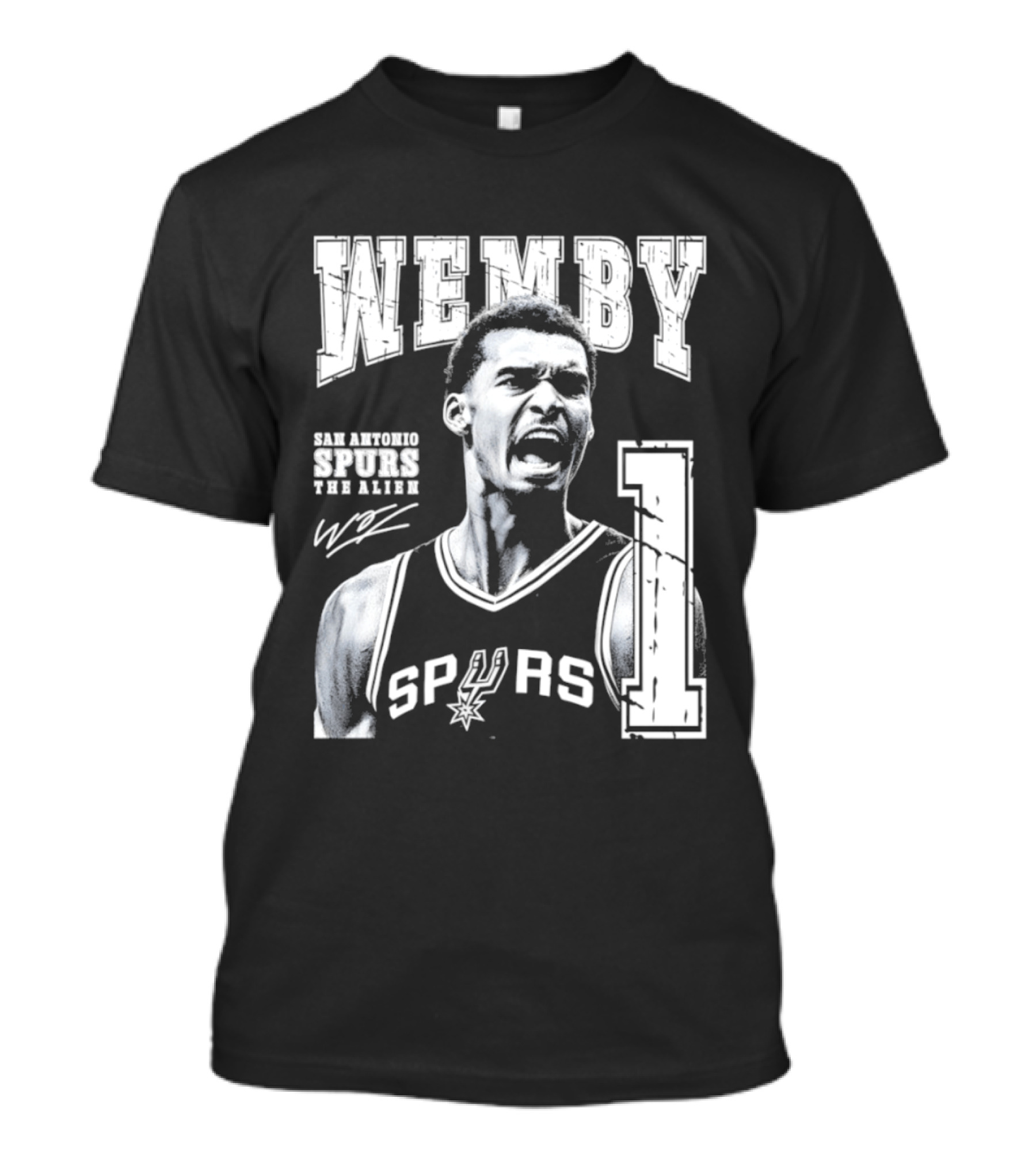 Wemby San Antonio Spurs The Alien 1 Victor Wembanyama Basketball T-Shirt