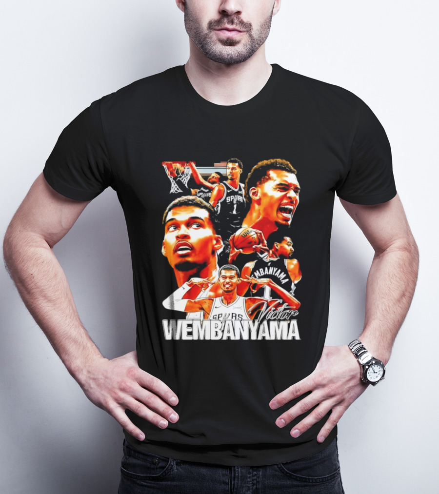 Victor Wembanyama Spurs Basketball Hero Collection T-Shirt