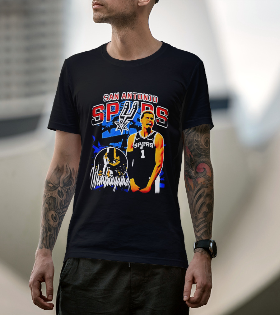 San Antonio Spurs Wembanyama Victor NBA Basketball Player T-Shirt