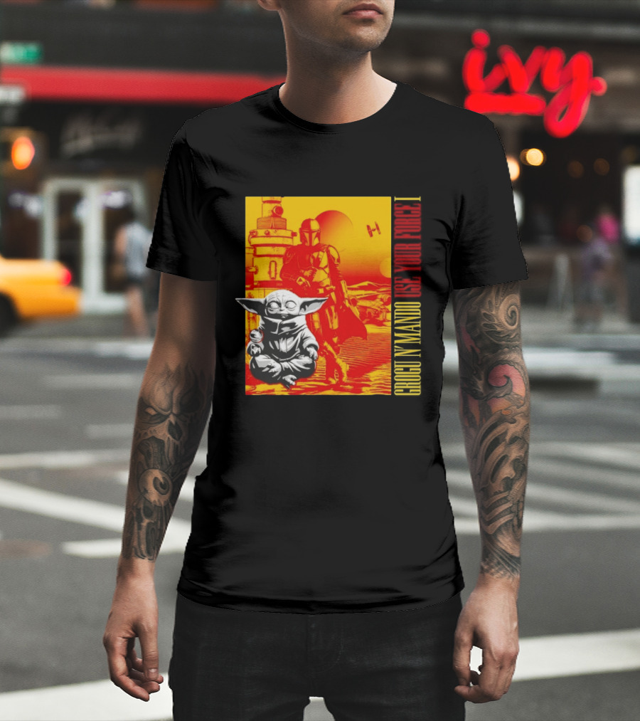 Grogu N' Mando Use Your Force I Star Wars Adventure T-Shirt