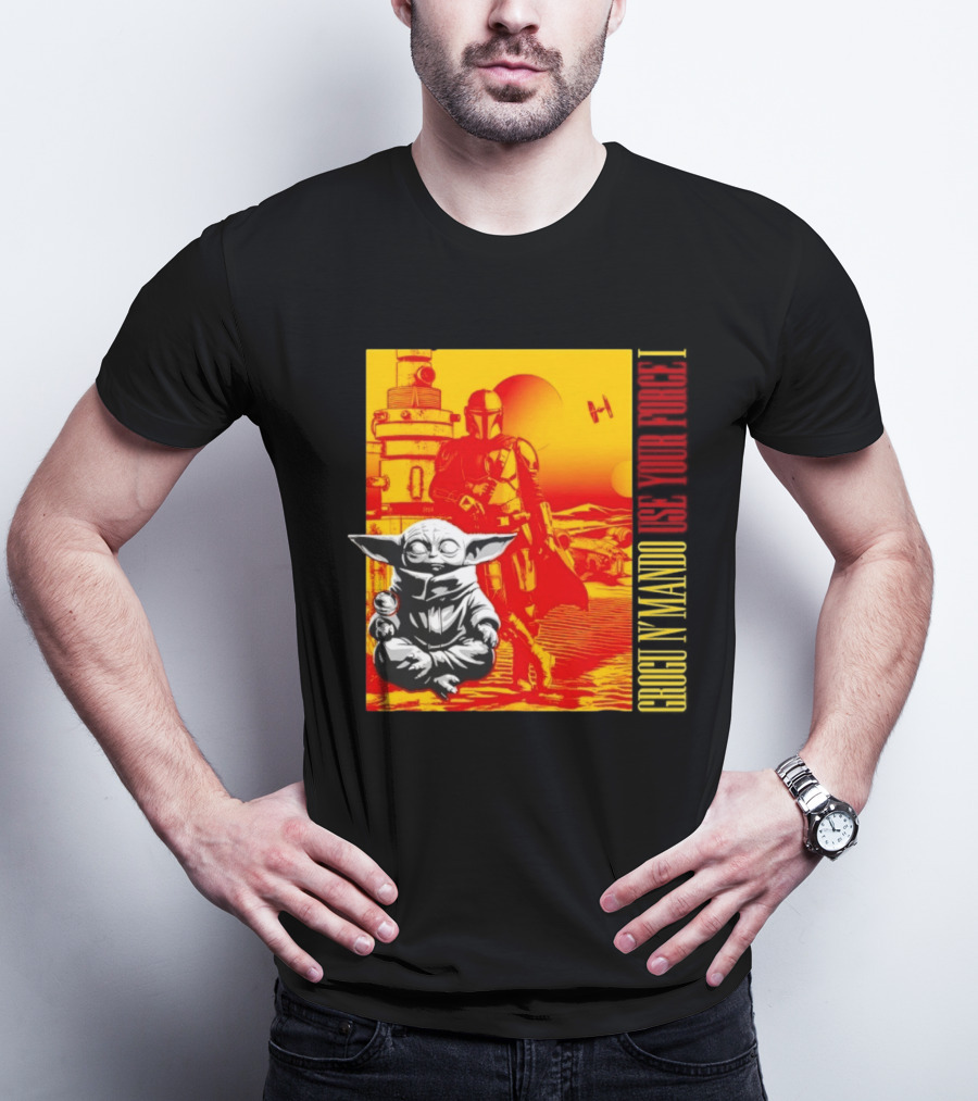 Grogu N' Mando Use Your Force I Star Wars Adventure T-Shirt
