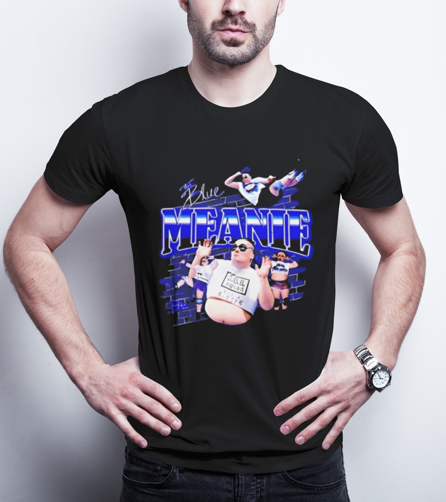 The Blue Meanie Brian Heffron Wrestling T-Shirt