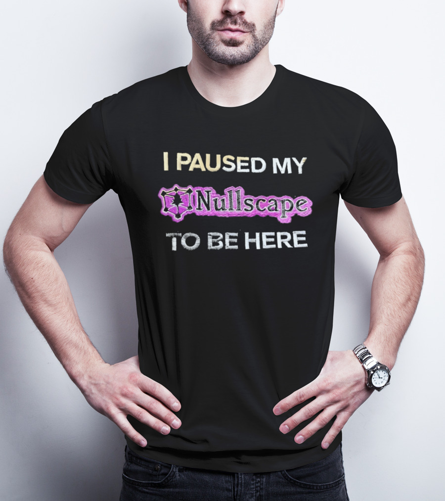 I Paused My Nullscape To Be Here Gaming Meme T-Shirt