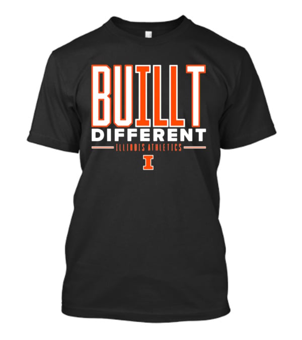 BuILLt Different Illinois Athletics I T-Shirt