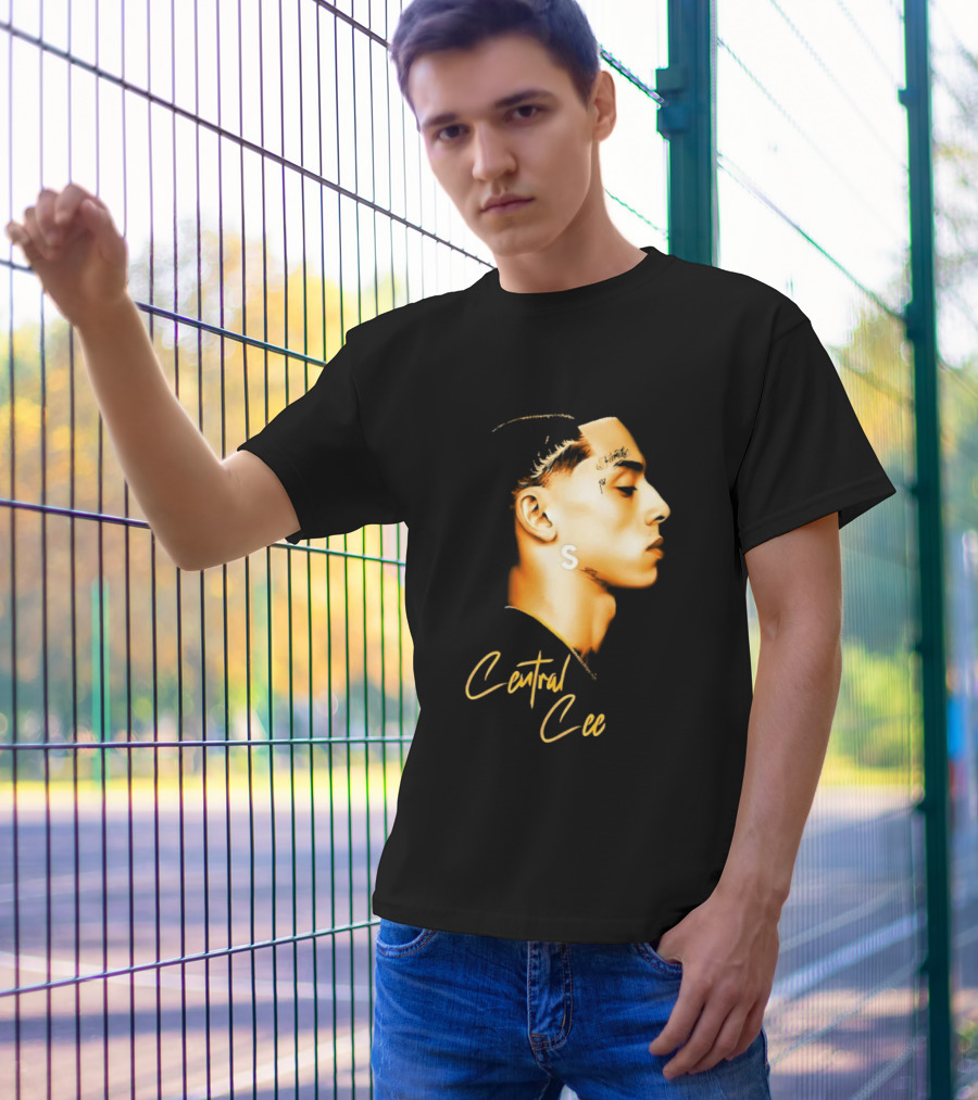 Central Cee Star UK Portrait Profile T-Shirt