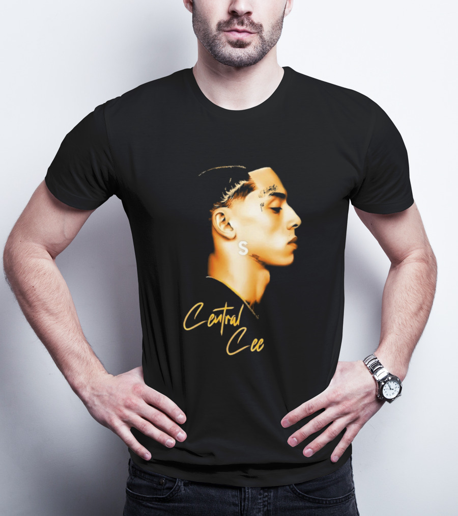 Central Cee Star UK Portrait Profile T-Shirt