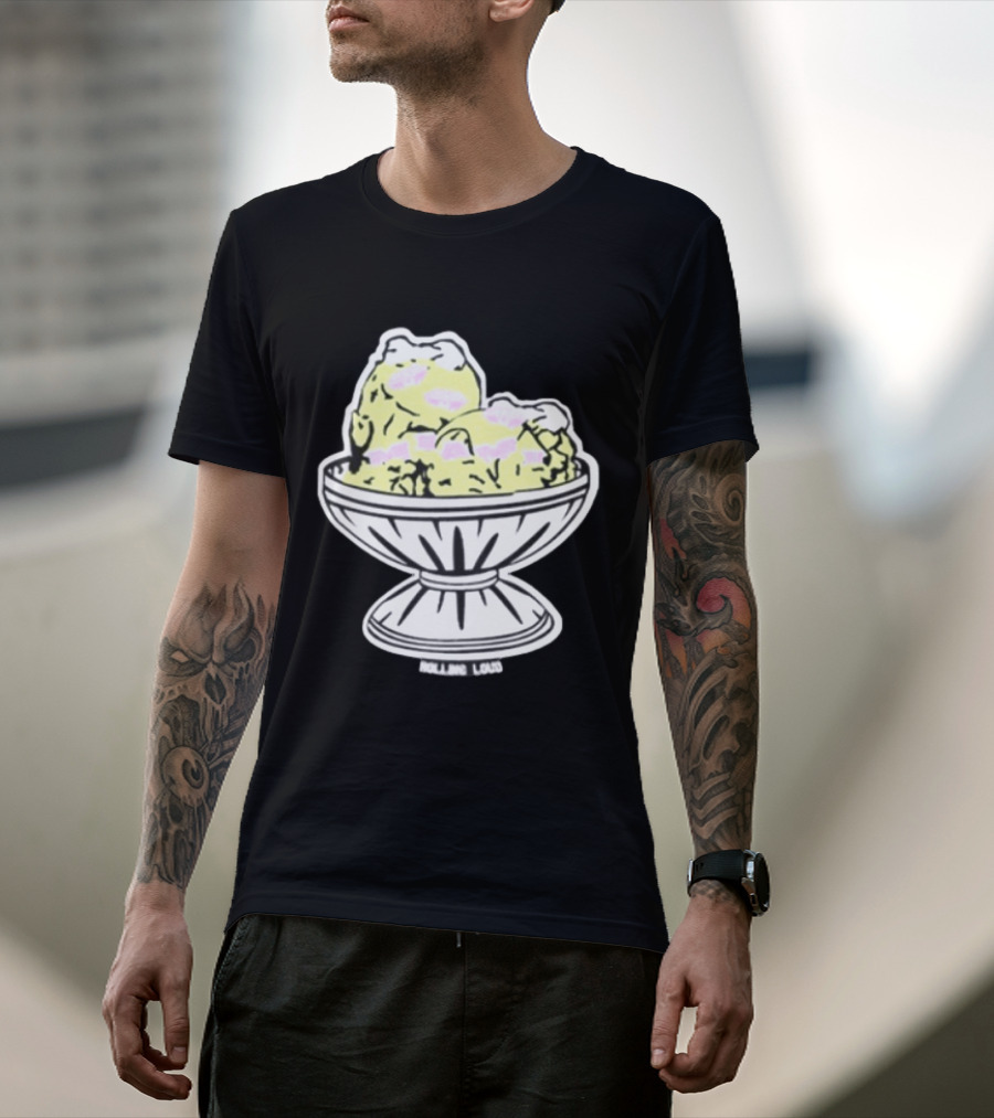 Rolling Loud Ice Cream Bowl Collaboration T-Shirt