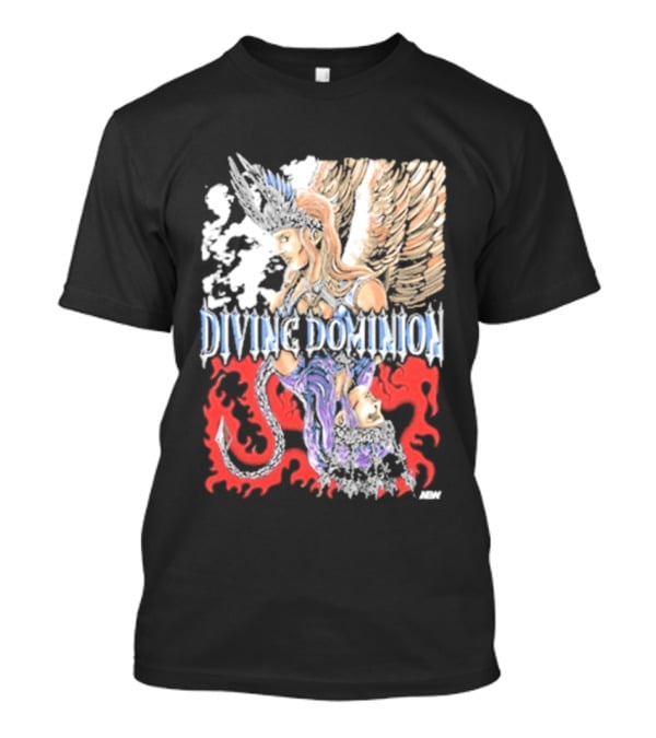 Divine Dominion Angel And Dragon Clash Heaven And Hell T-Shirt