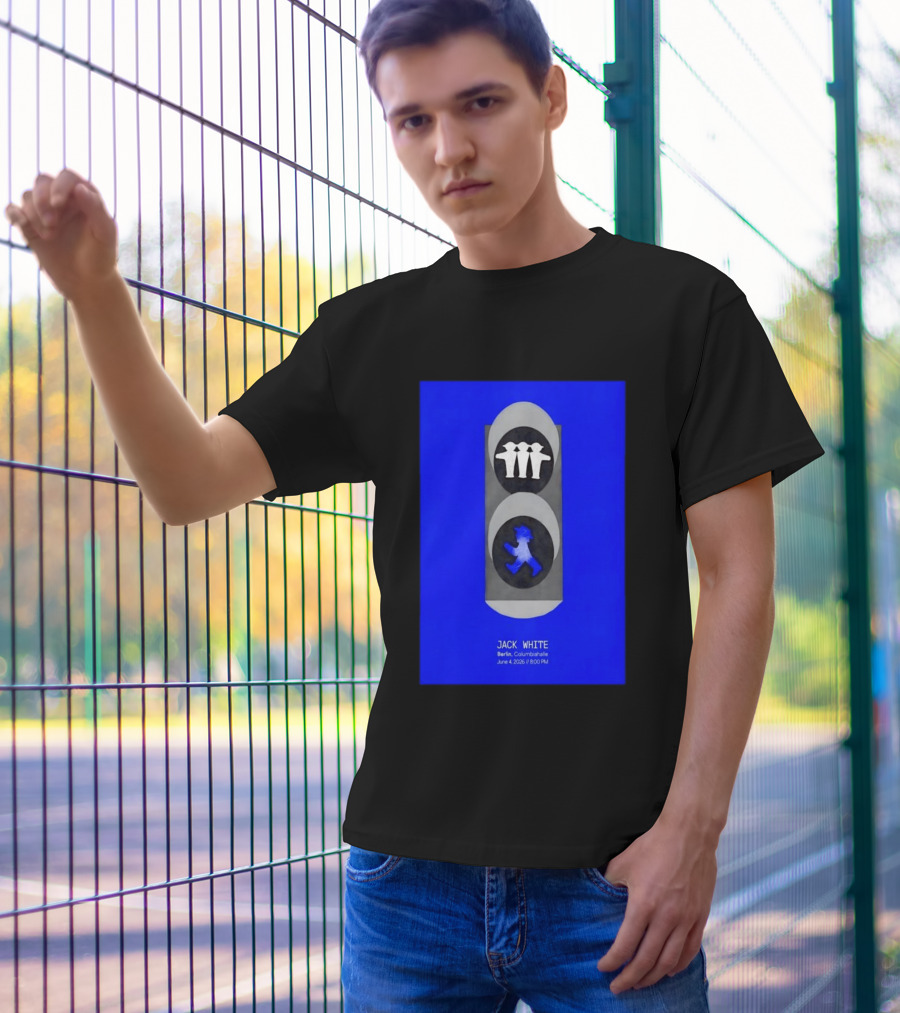 Jack White Berlin Columbiahalle June 4 2026 Ampelmann Traffic Light Icon Concert 8PM T-Shirt