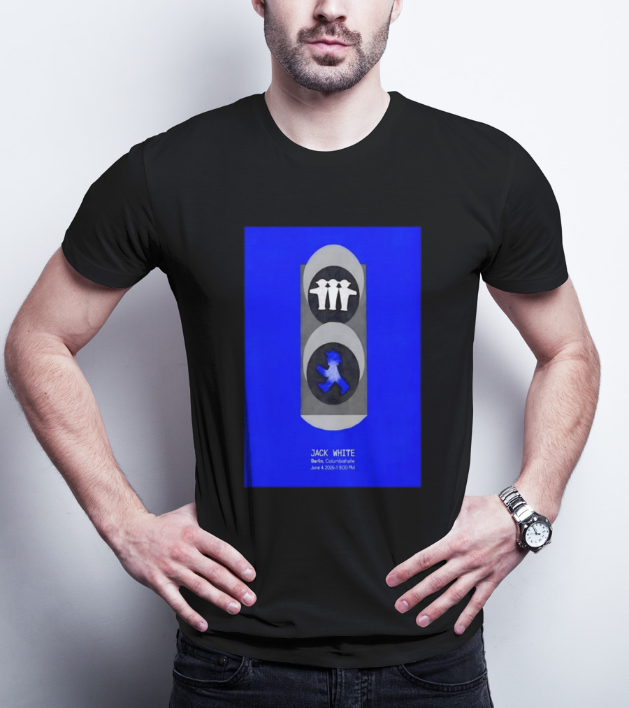 Jack White Berlin Columbiahalle June 4 2026 Ampelmann Traffic Light Icon Concert 8PM T-Shirt