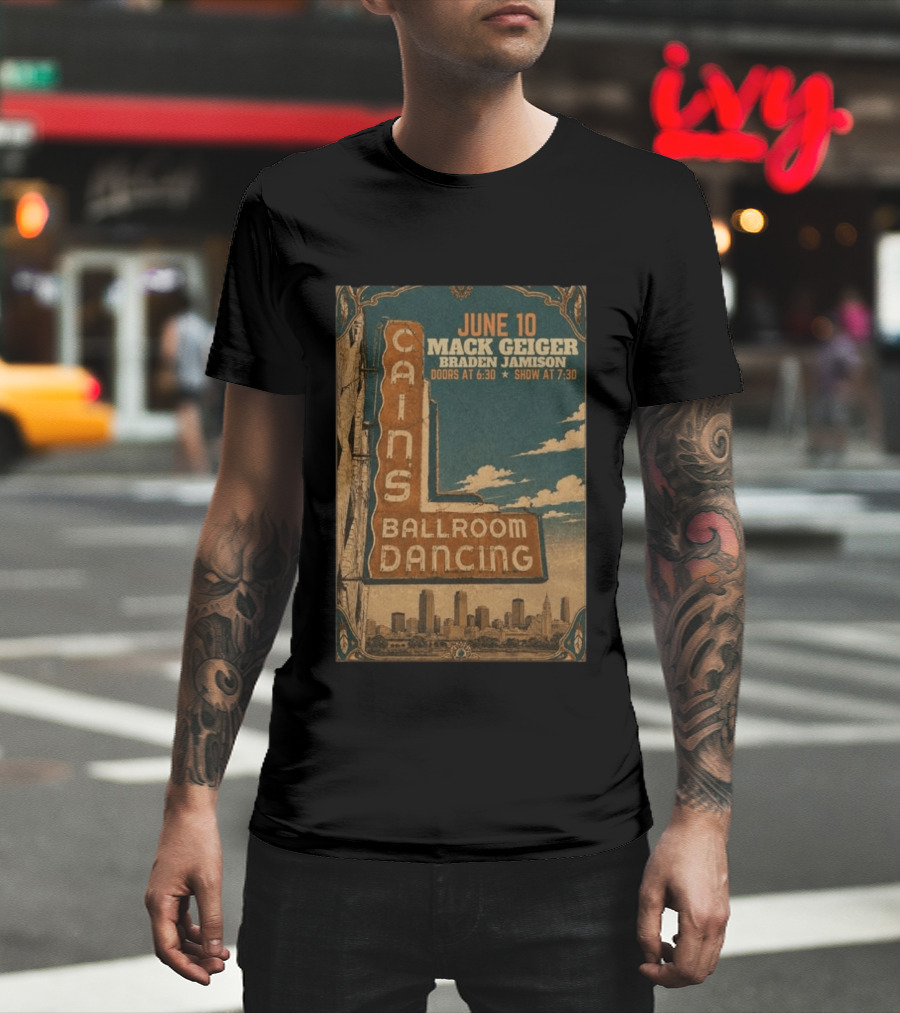 June 10 Mack Geiger Cains Ballroom Dancing Braden Jamison T-Shirt