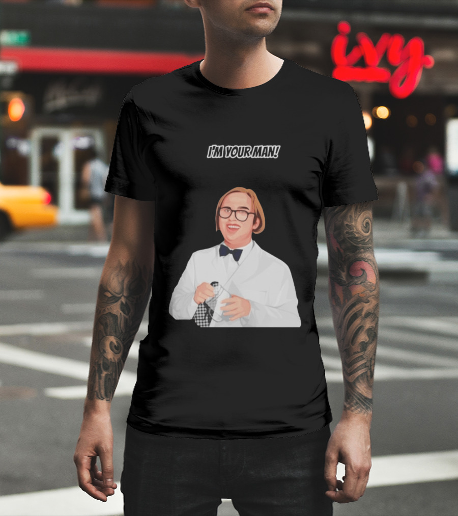 Max And Paddy I Am Your Man Bow Tie White Jacket T-Shirt