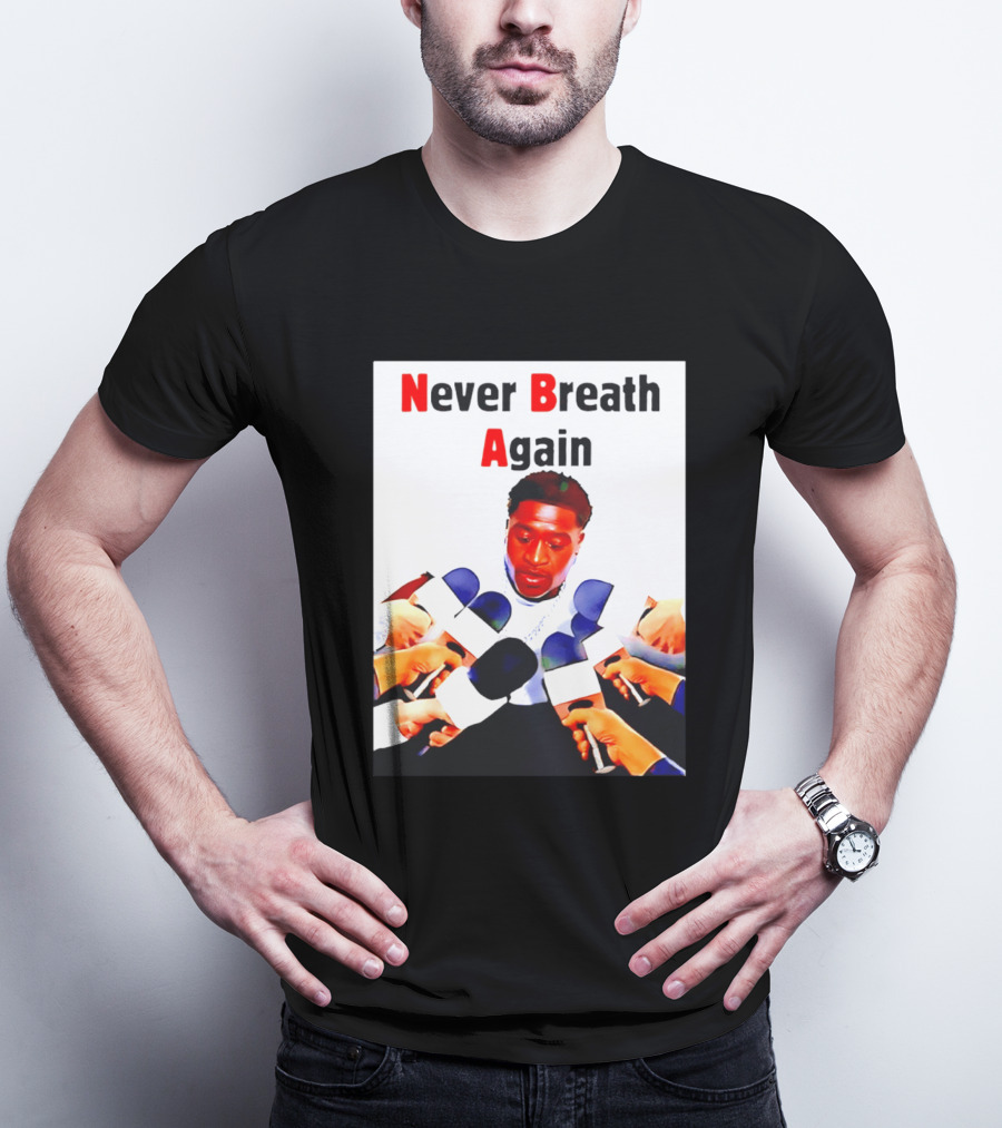 Never Breath Again George Floyd Microphones Press T-Shirt