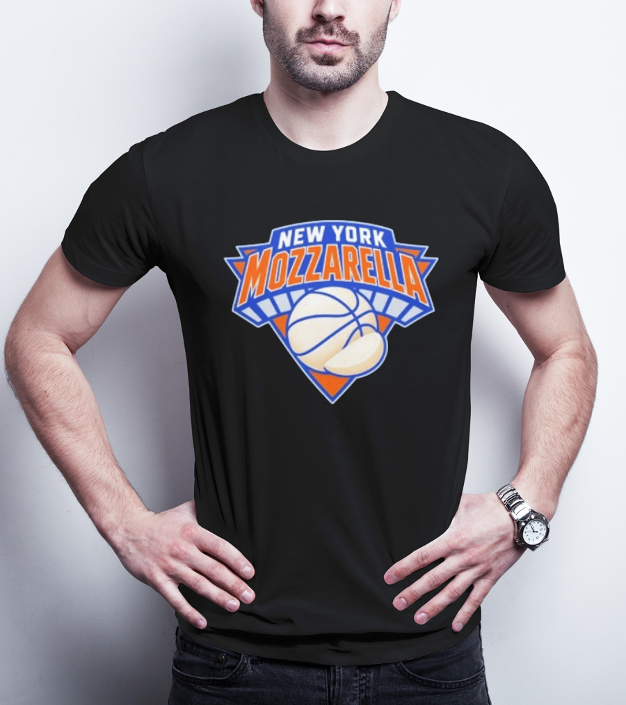New York Mozzarella Basketball NY Knicks T-Shirt