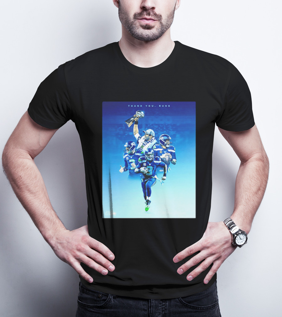 Thank You Russ Seattle Seahawks Russell Wilson Super Bowl 3 T-Shirt