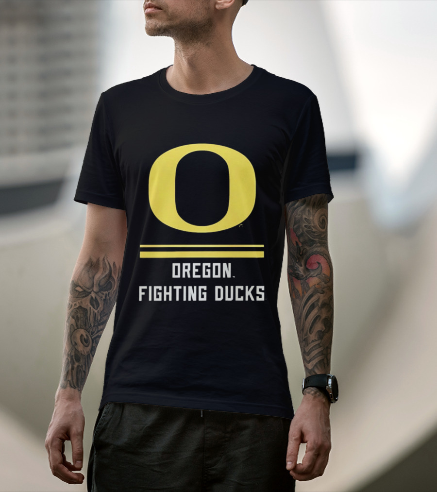 Oregon Fighting Ducks Yellow O T-Shirt