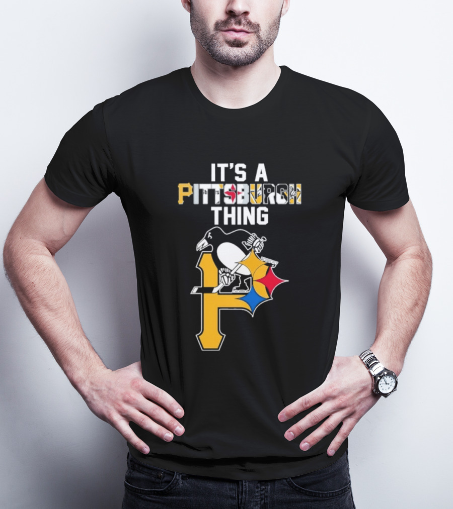 Pittsburgh Sports Icons Steelers Pirates Penguins It's A Pittsburgh Thing T-Shirt