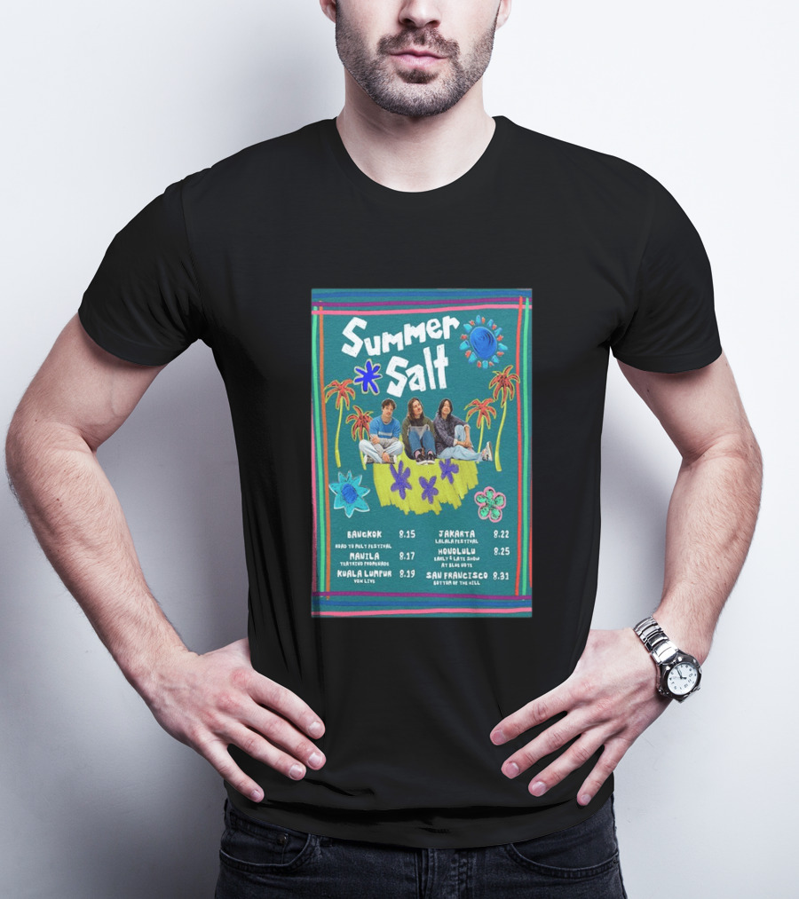Summer Salt World Tour 2026 Bangkok Manila Kuala Lumpur Jakarta Honolulu San Francisco T-Shirt