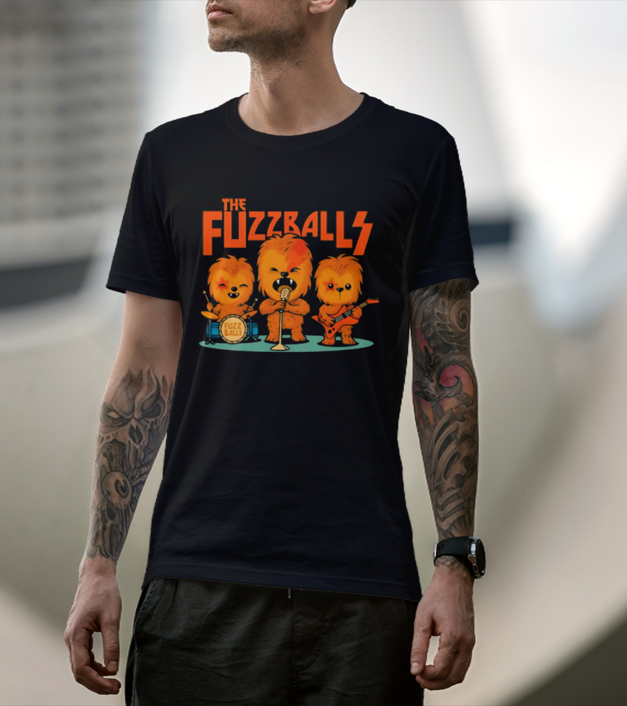 The Fuzzballs Chewbacca Star Wars Music Band T-Shirt