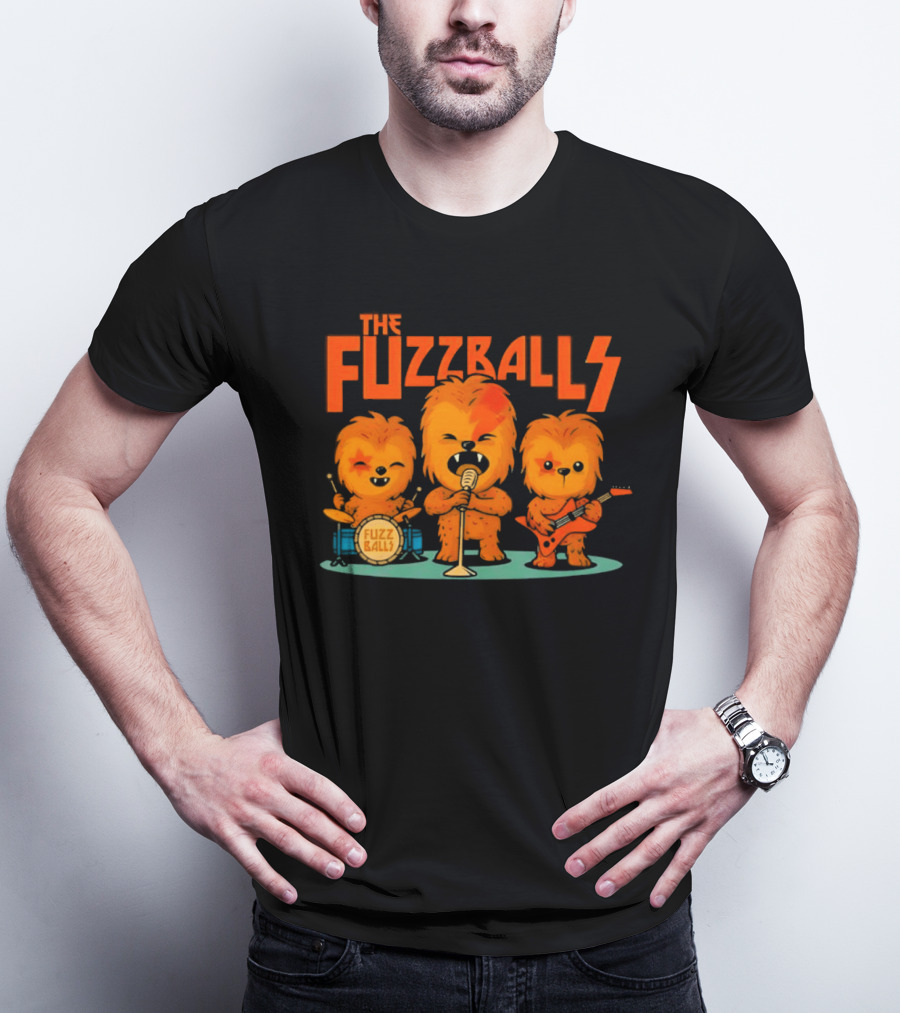 The Fuzzballs Chewbacca Star Wars Music Band T-Shirt