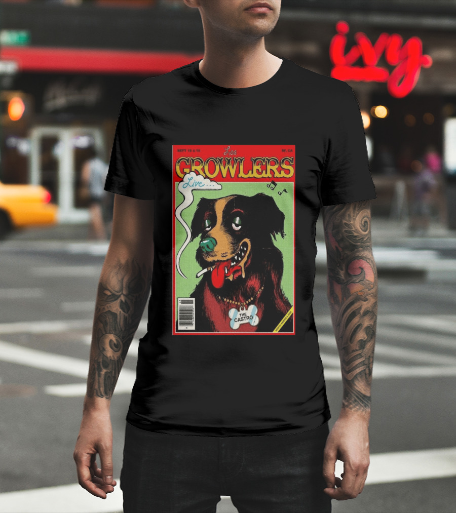 Los Growlers Live Sept 18 19 2026 San Francisco CA The Castro Theatre Dog T-Shirt