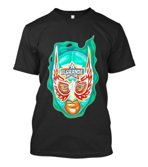 El Grande Americano Luchador Mask Art Bright T-Shirt
