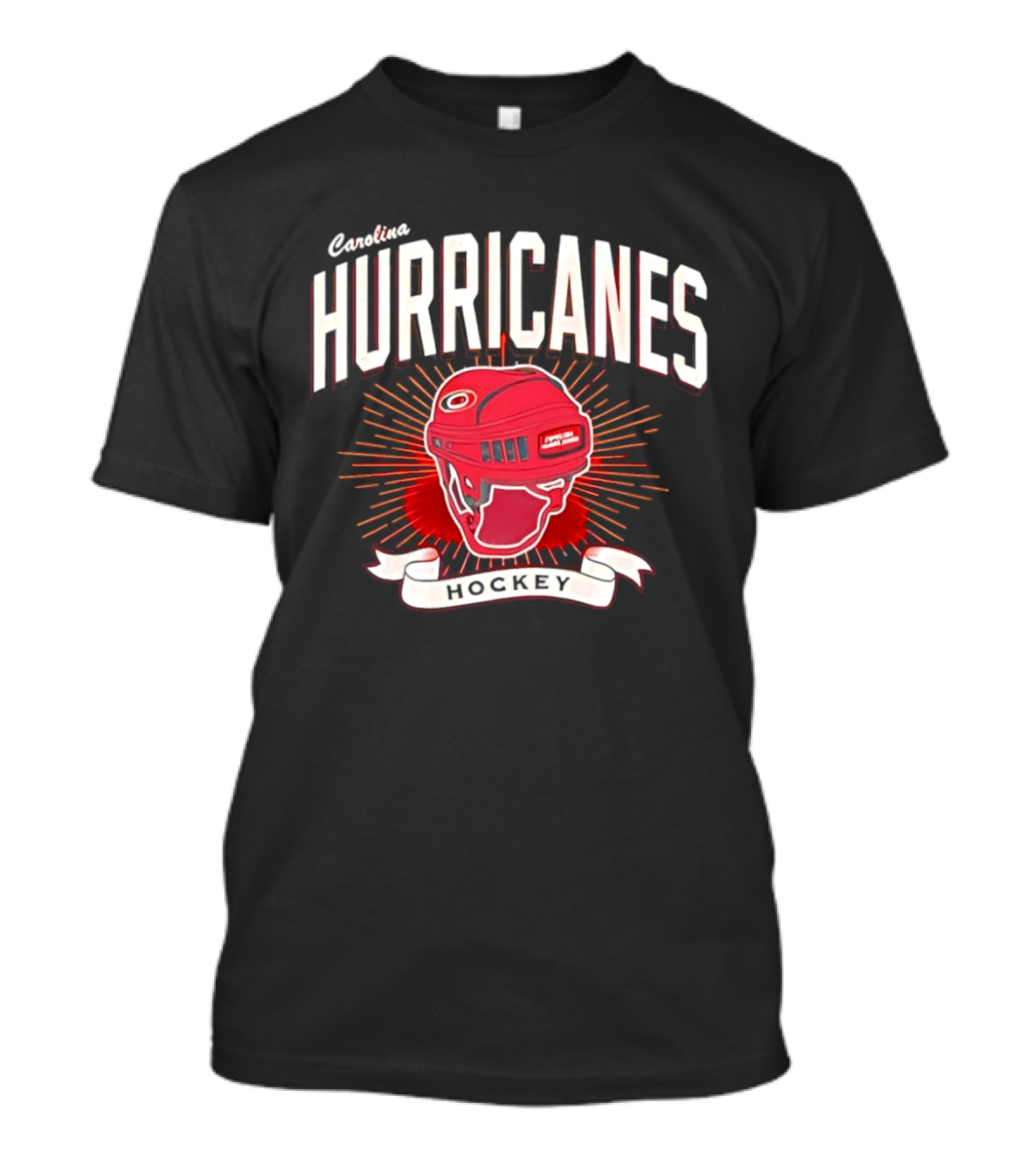 Carolina Hurricanes Red Helmet Hockey T-Shirt