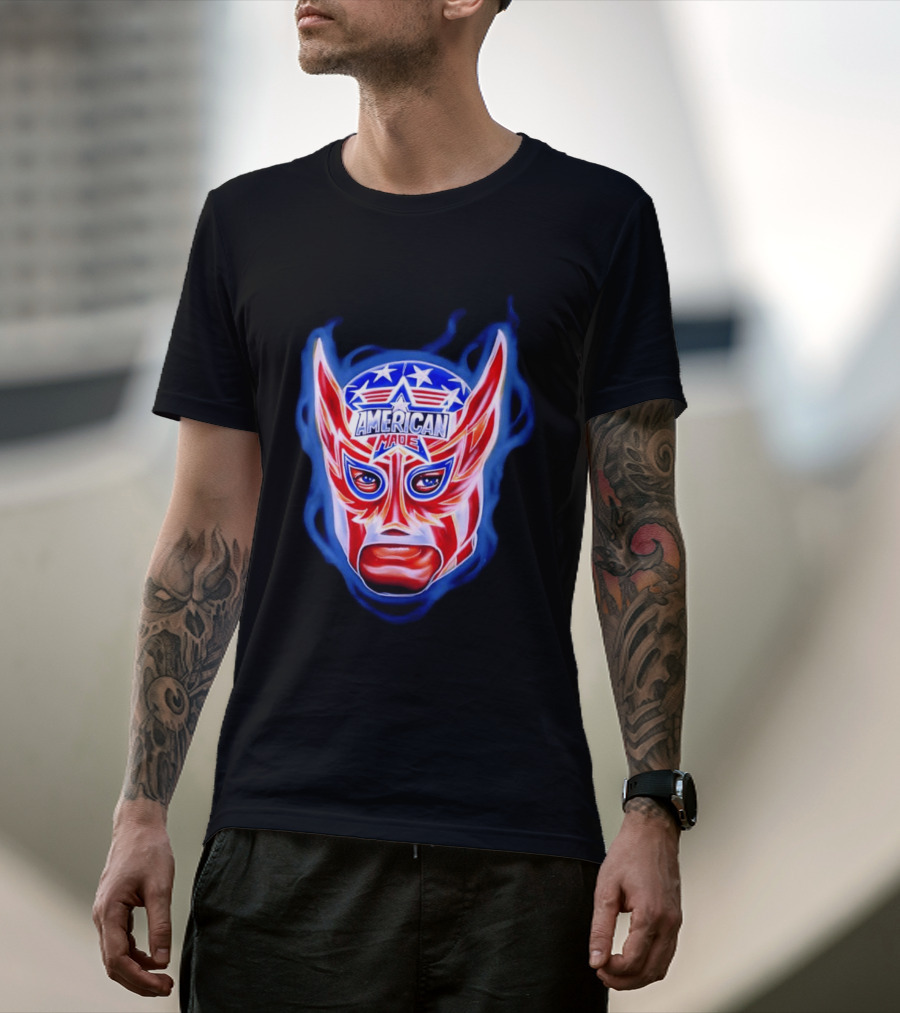 Cody Rhodes American Made Luchador Mask Star Spangled T-Shirt