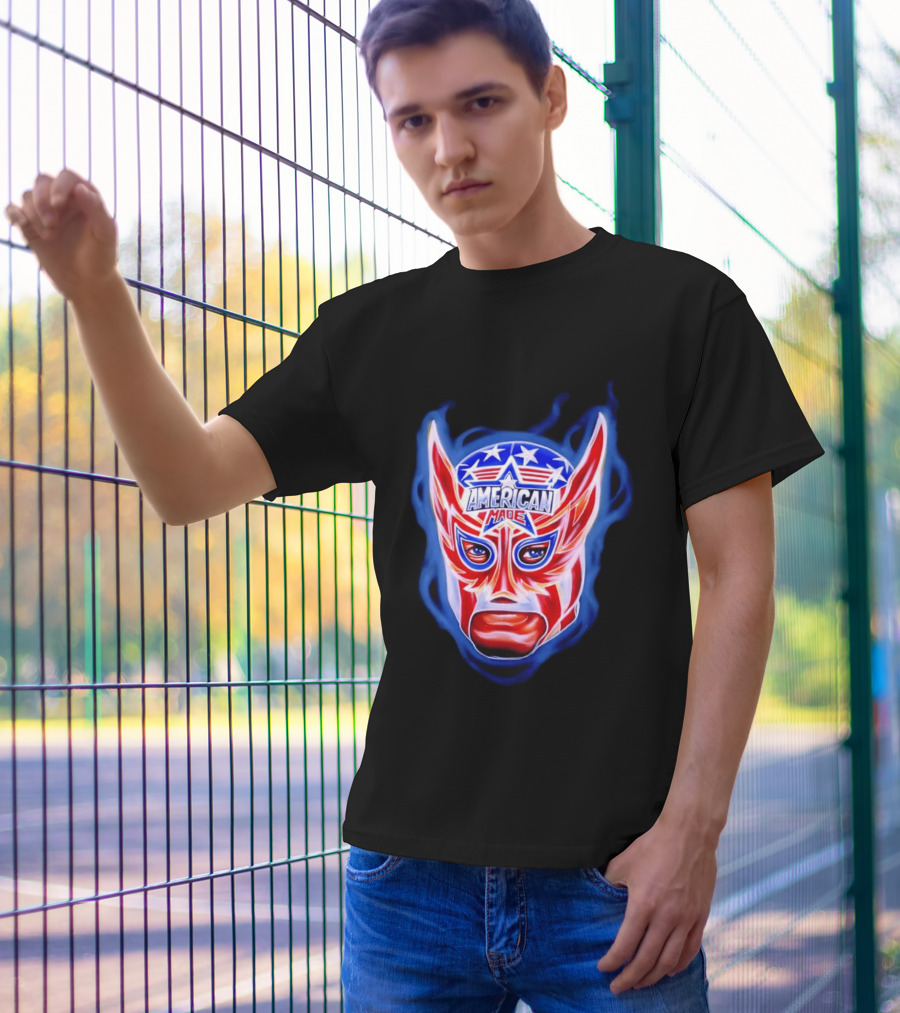 Cody Rhodes American Made Luchador Mask Star Spangled T-Shirt