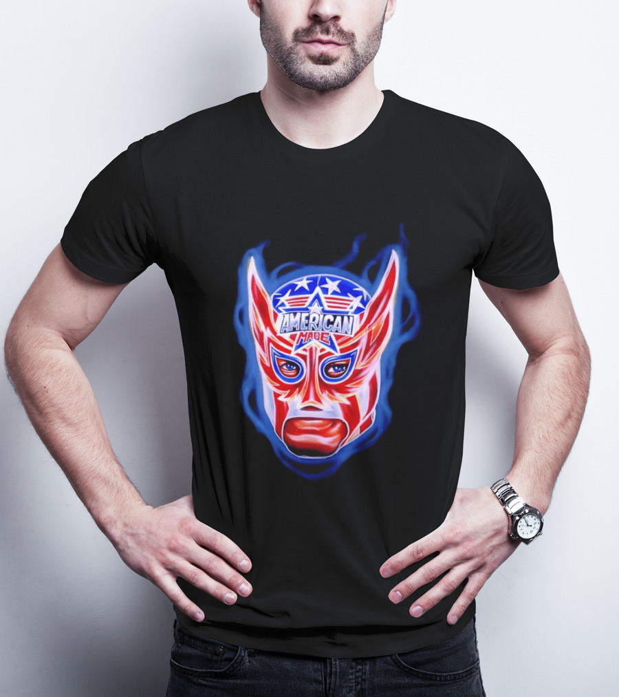 Cody Rhodes American Made Luchador Mask Star Spangled T-Shirt