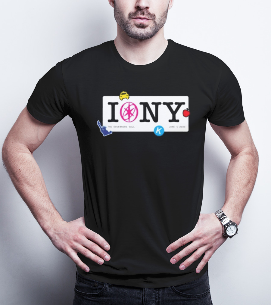 I Love NY The Governors Ball 2026 Statue Of Liberty Apple K T-Shirt