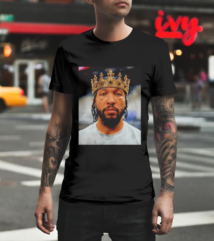 Jalen Brunson King New York Knicks Crown T-Shirt
