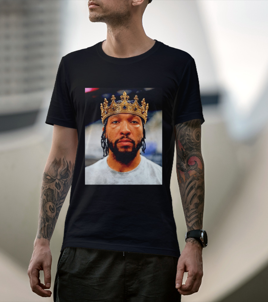 Jalen Brunson King New York Knicks Crown T-Shirt