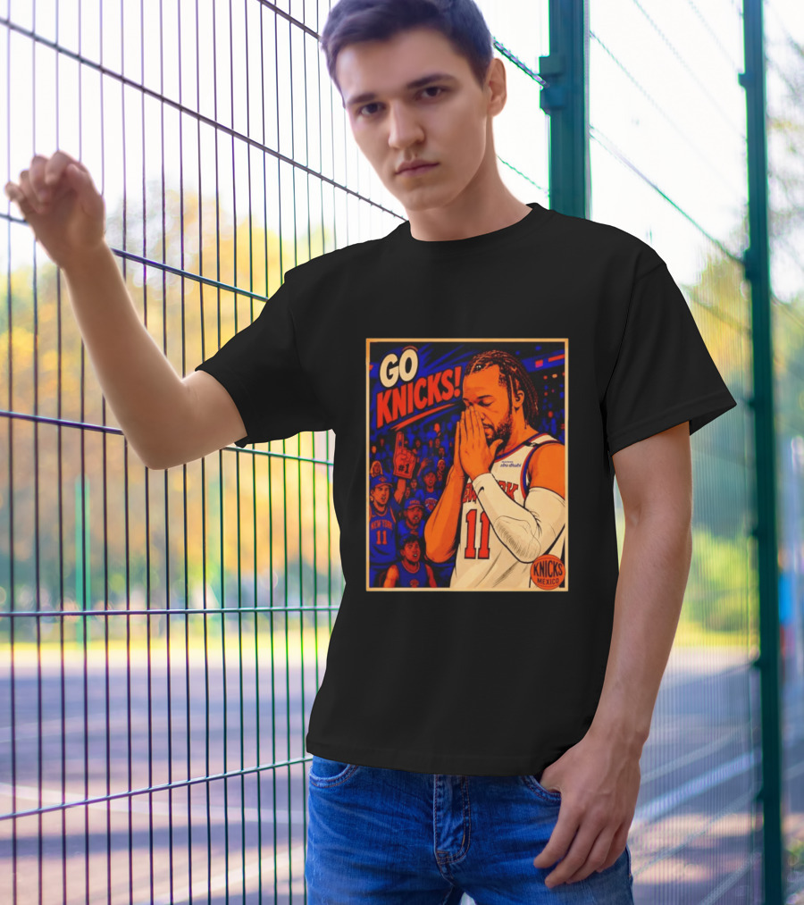 GO KNICKS Jalen Brunson New York Knicks 11 Mexico T-Shirt